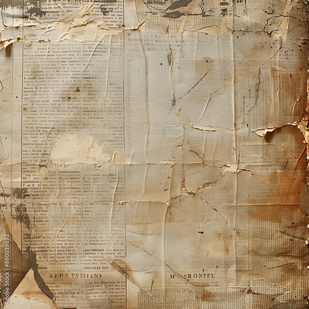 Old Newspaper Texture Background Stock Illustration | Adobe Stock