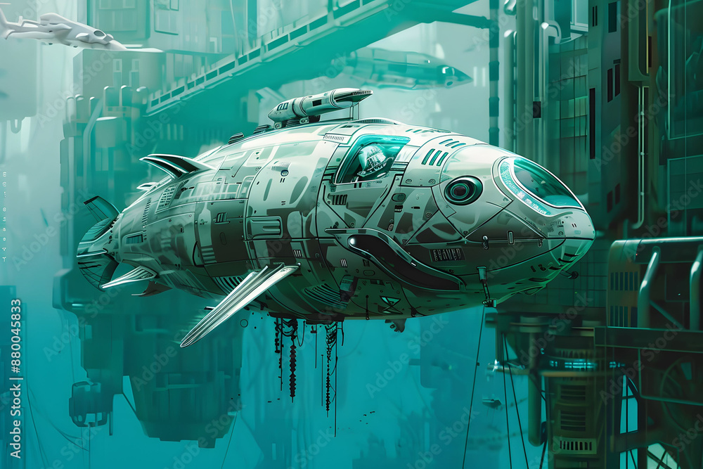 Robot Fish with LED Eyes, Holographic Fins, and Metallic Scales in ...