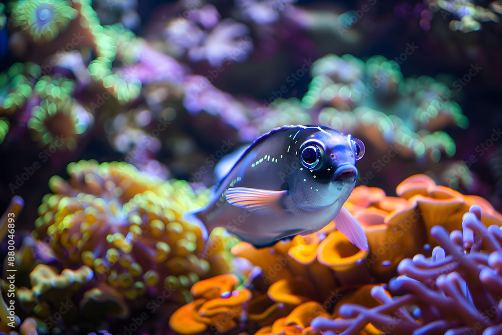 Robot Fish with LED Eyes, Holographic Fins, and Metallic Scales in ...