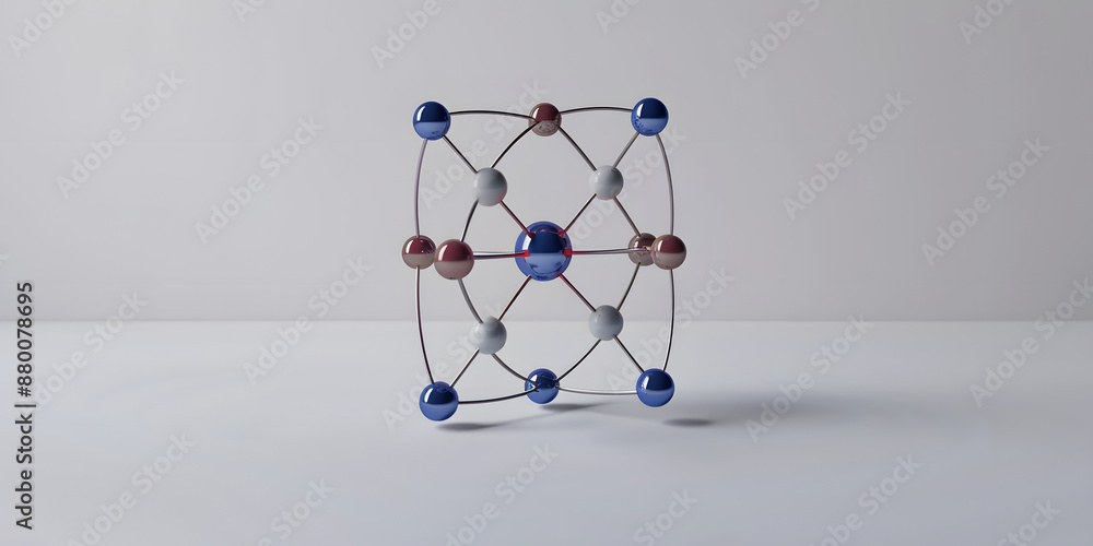 Modelo da estrutura do átomo com elétrons em órbita Stock Photo | Adobe ...