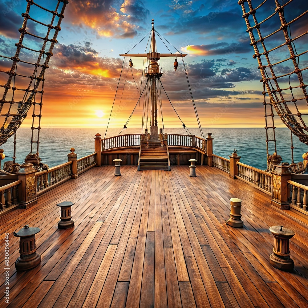 empty pirate ship deck background for theater stage scene, ship, scene ...