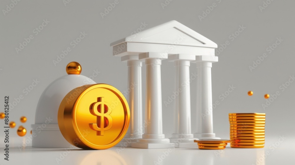 Bank logos like the green square of TD Bank or the blue eagle of ...