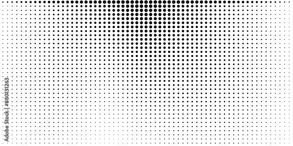 Dotted gradient halftone background. Horizontal seamless dotted pattern ...