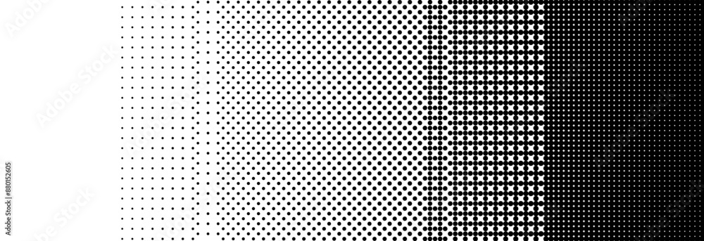 Pixelated bitmap gradient texture. Black and white dither pattern ...