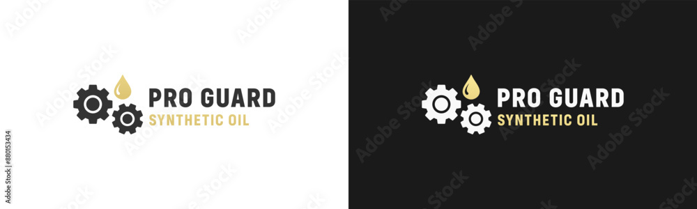 Pro guard label or synthetic oil label vector isolated. Best pro guard ...
