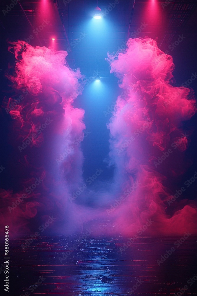 Dance Stage with smoke lighting Electrifying Sports Stage with Smoke ...