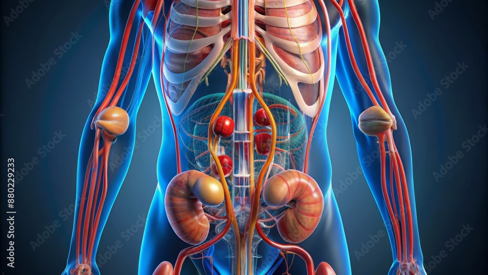 A detailed illustration of the female reproductive system showcasing ...