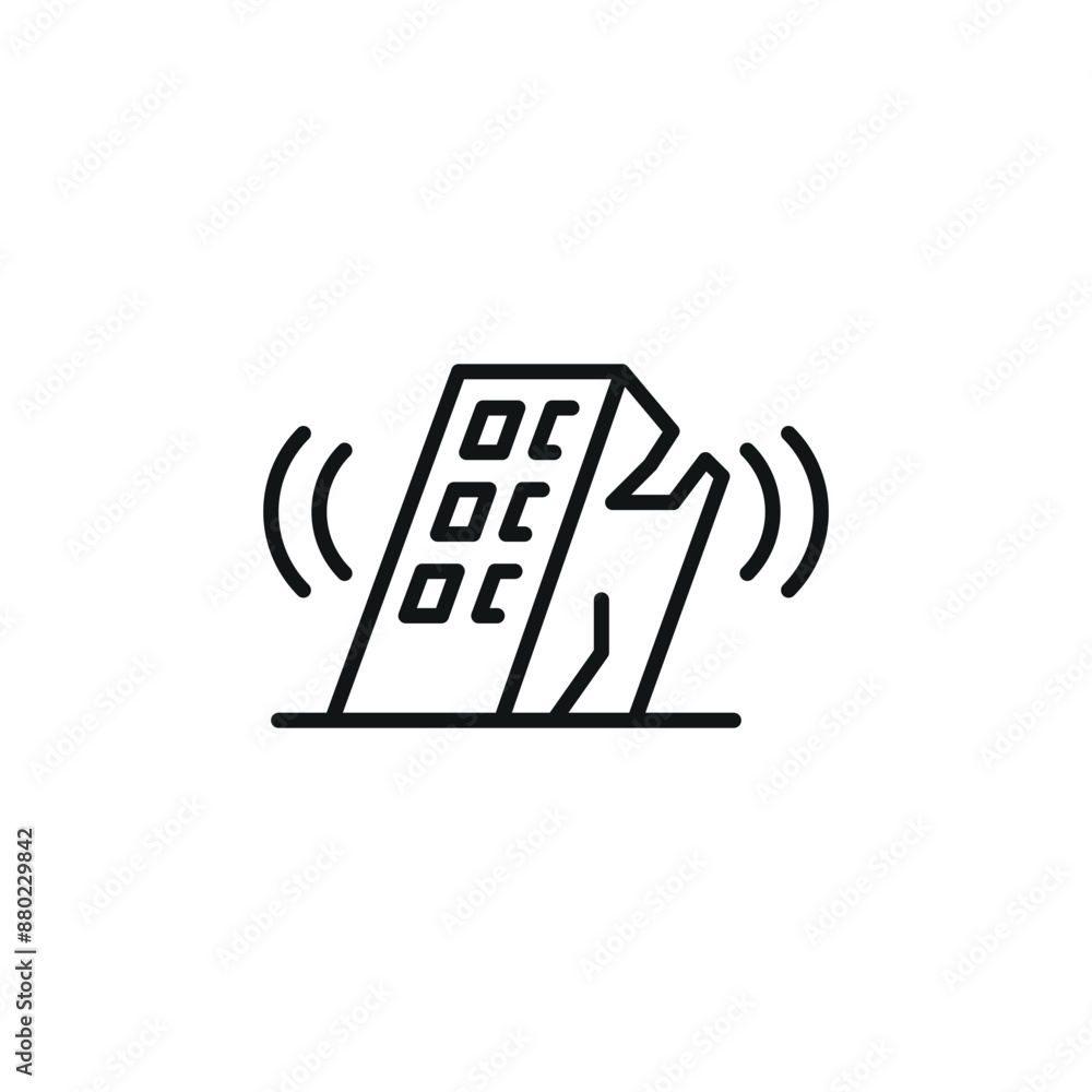 Earthquake icon. Simple earthquake icon for social media, app, and web ...