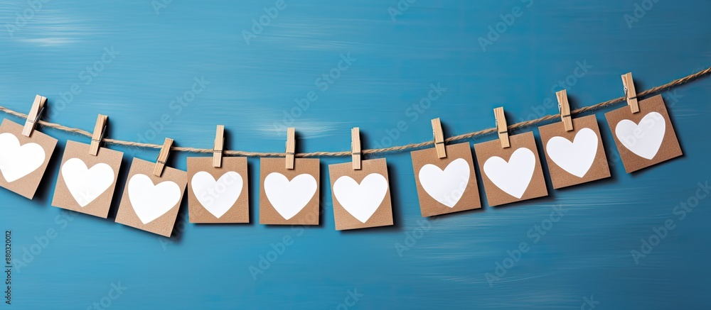 White notebooks arranged in a row with handwritten Father's Day and I ...