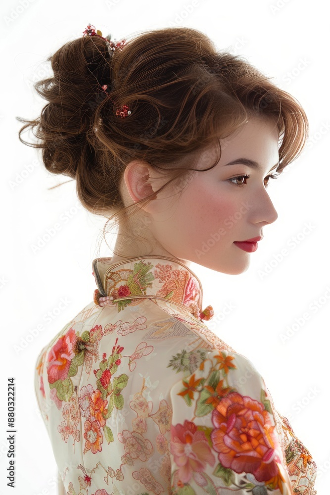 Pretty young women super models of Chinese ethnicity, no crop head ...