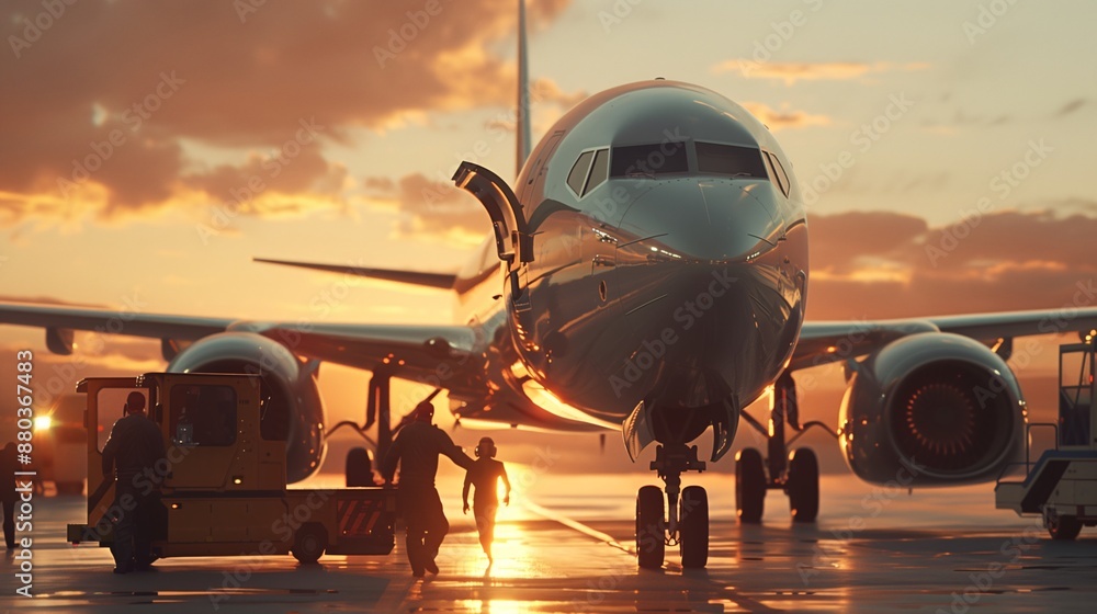 pilots performing pre-flight checks on an aircraft Stock Photo | Adobe ...
