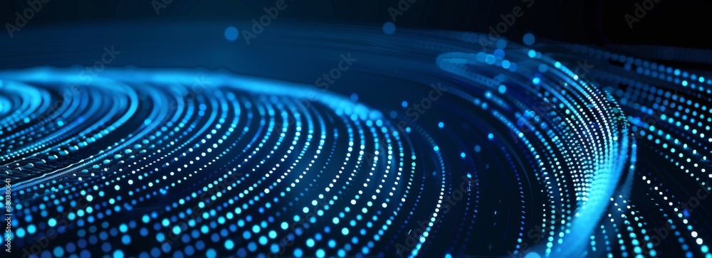 Data visualization background with blue dots,assessing and visualizing ...