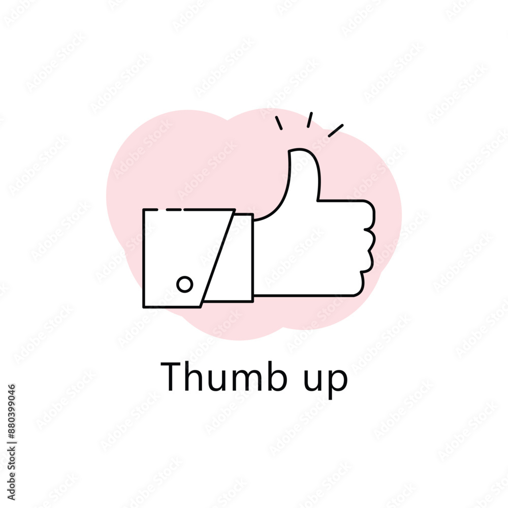 Thumb Up Icon: Like Icon, Thumbs Up Symbol, Thumb Up Vector, Approval ...