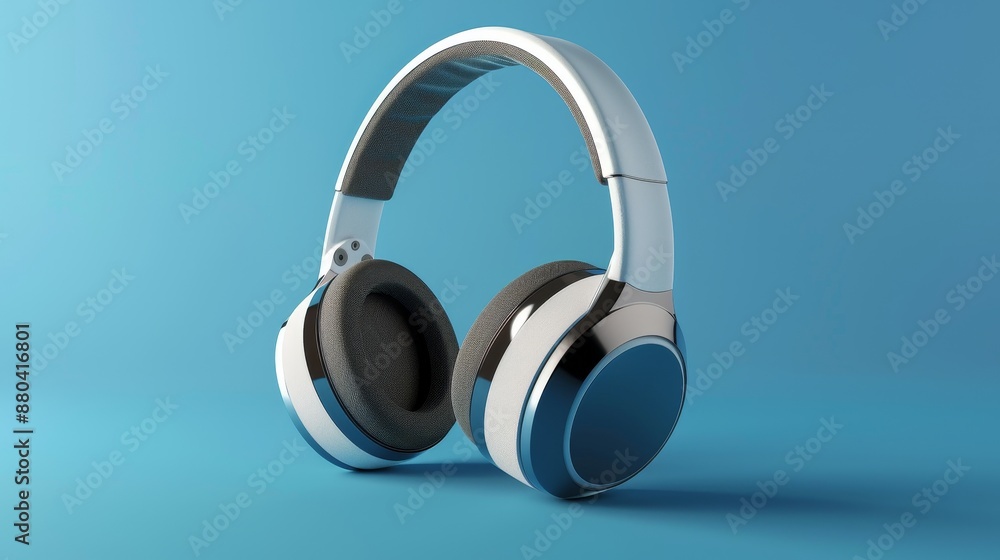 Realistic 3D wireless headphones in over-ear and in-ear designs ...