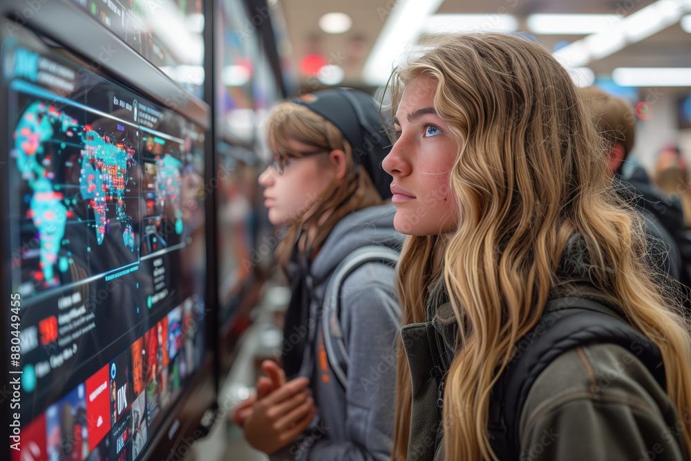 AI Career Counseling: High school students engaging with an AI career ...