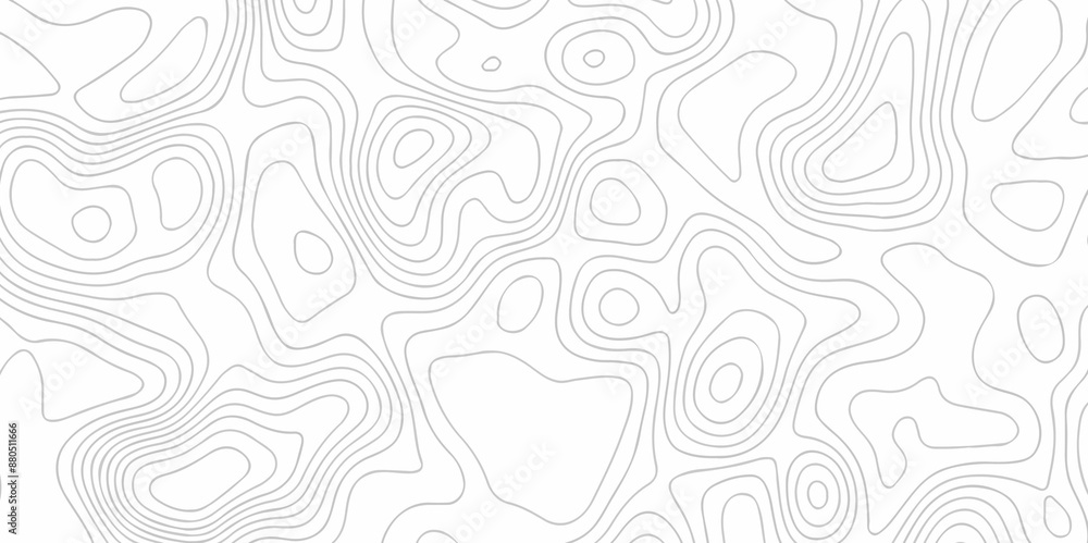 The stylize topography landscape grid map and counter wave line ...