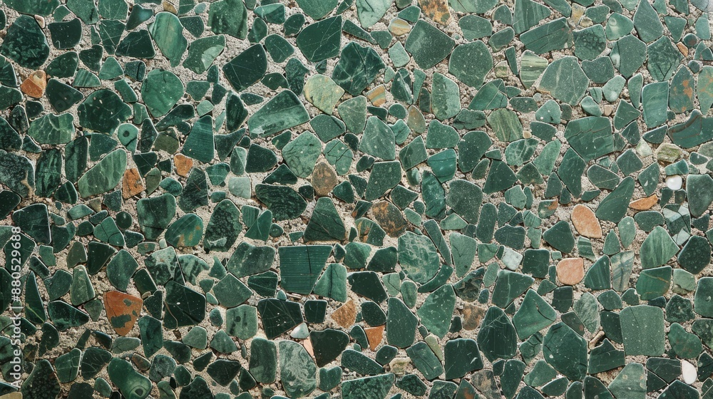 Mottled green terrazzo floor tile texture background. Stock ...