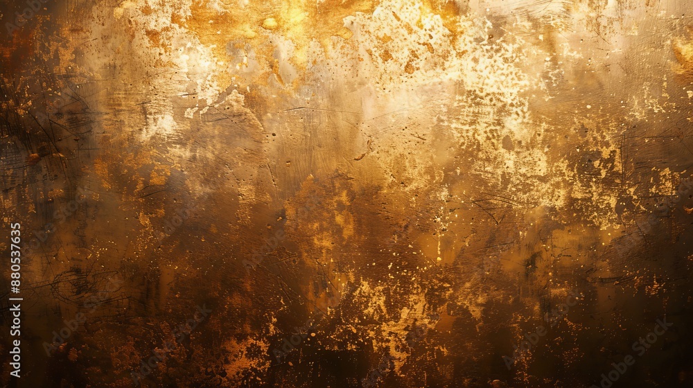 Vintage copper bronze rusty metal old grunge wallpaper with a gold ...