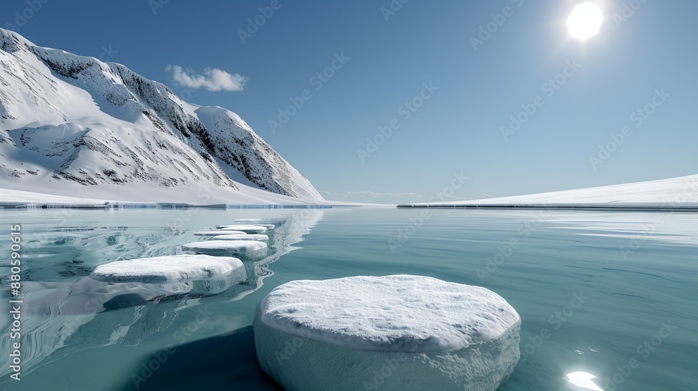 Educational visuals on the impact of melting permafrost on greenhouse ...