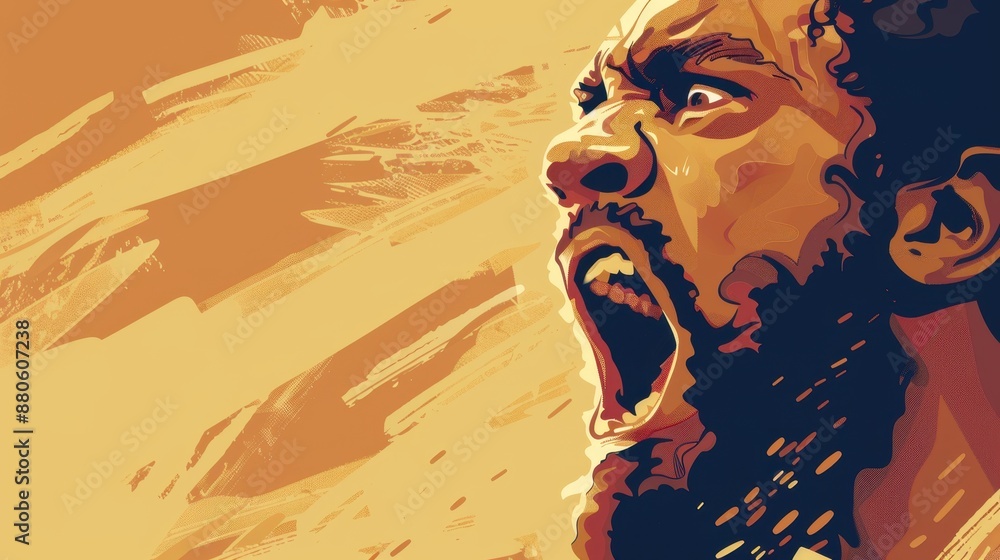 Genesis : Cain and Abel , Biblical Illustration of Cain’s Face Filled ...