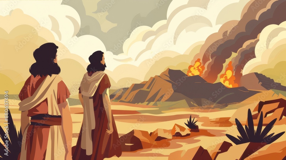 Genesis : Sodom and Gomorrah , Biblical Illustration of Lot’s Wife ...