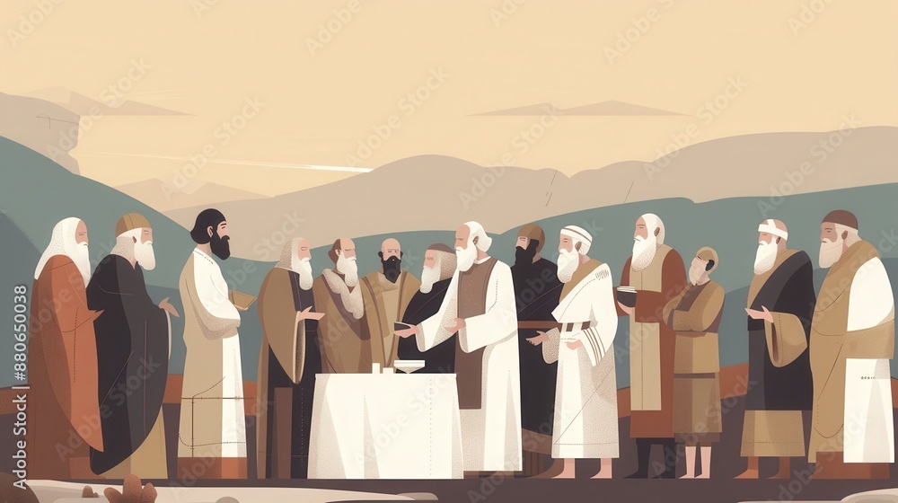 Genesis : The Covenant of Circumcision , Biblical Illustration of ...