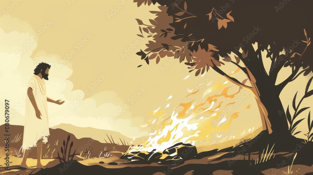 Genesis : Cain and Abel , Biblical Illustration of Abel’s Sacrifice ...