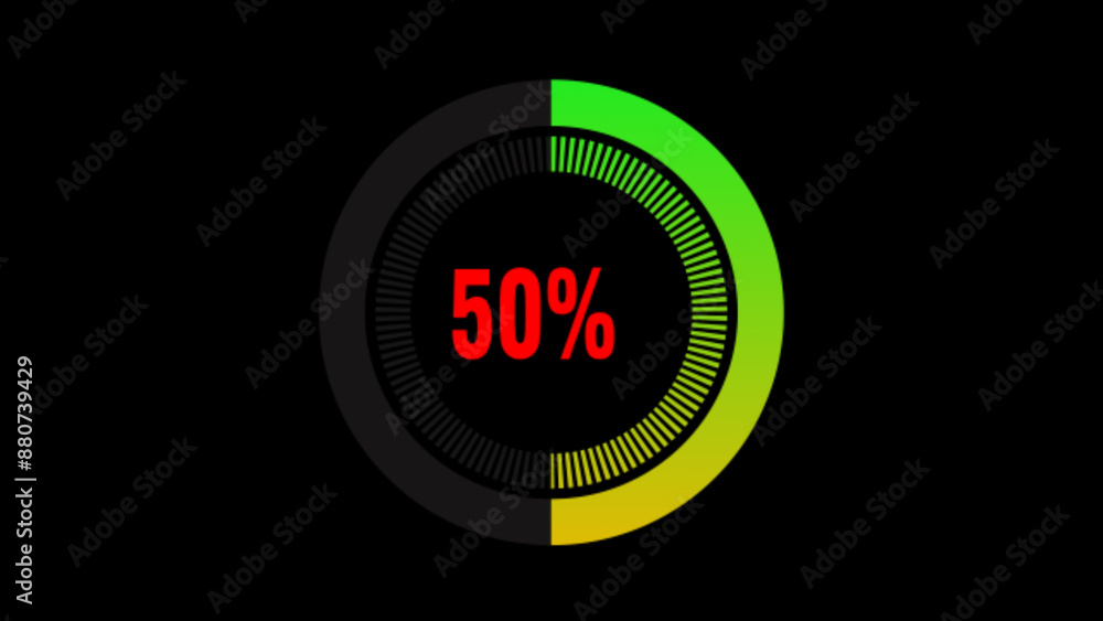 Round circular progress loading bar background. circle percentage ...