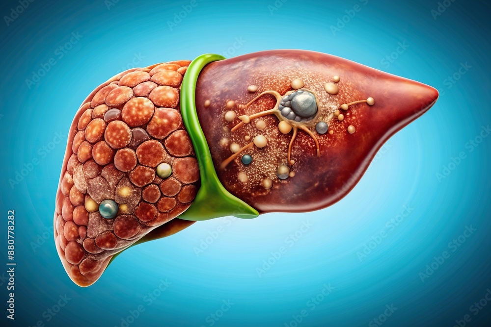 of liver damage showing fatty liver fibrosis cirrhosis and liver cancer ...