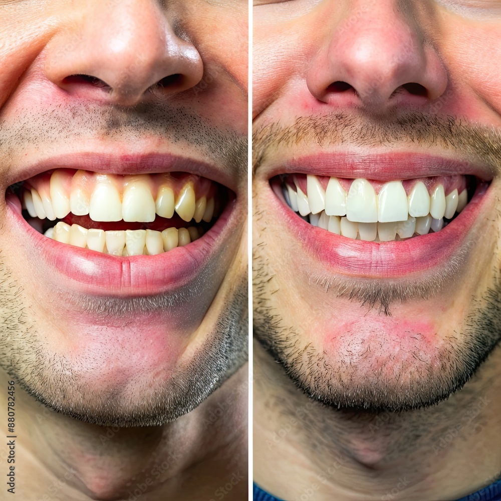 Before and after fixation for huge gap between front teeth or incisors ...