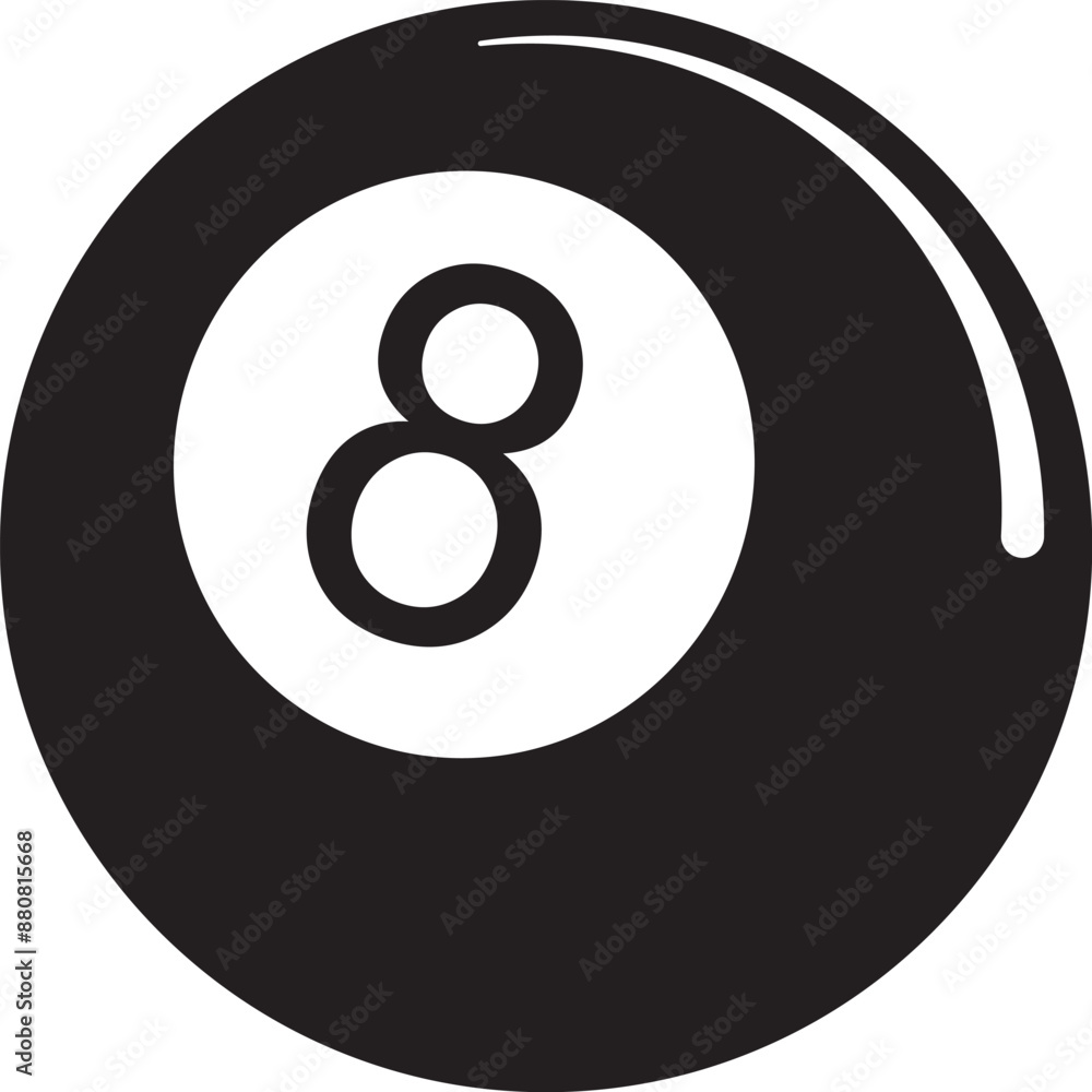 8 Ball Pool Billiards SVG Cut File for Cricut and Silhouette, EPS ...