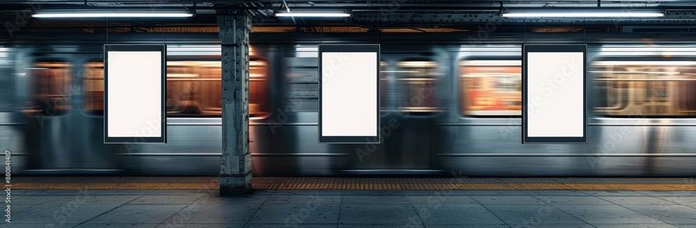 Three dimensional illustration of a light box screen with white blank ...