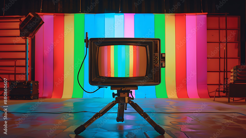 TV broadcast test image, wallpaper, past TV tests Stock Photo | Adobe Stock