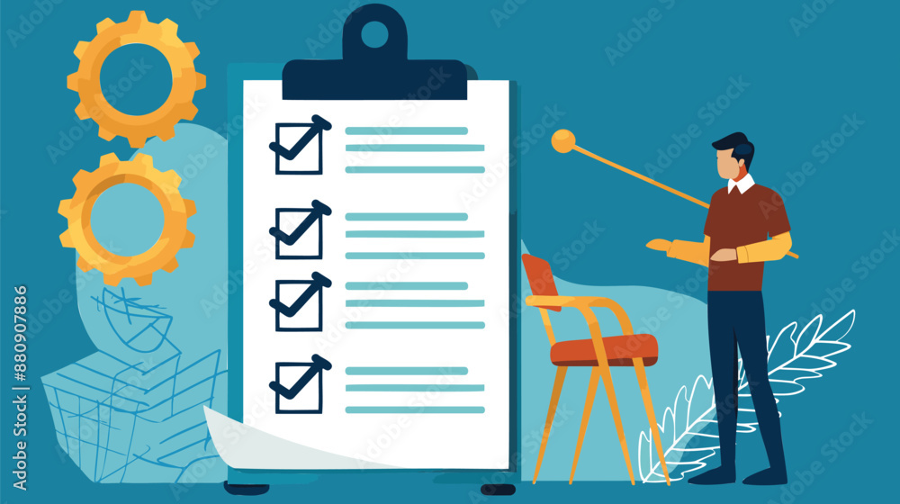 Streamlined Project Management: Businessman Orchestrating Tasks with ...