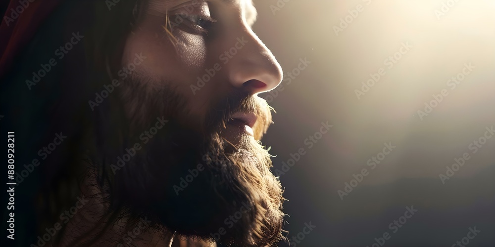 Jesus Cristo demonstrando amor e compaixão na religião cristã. Concept ...