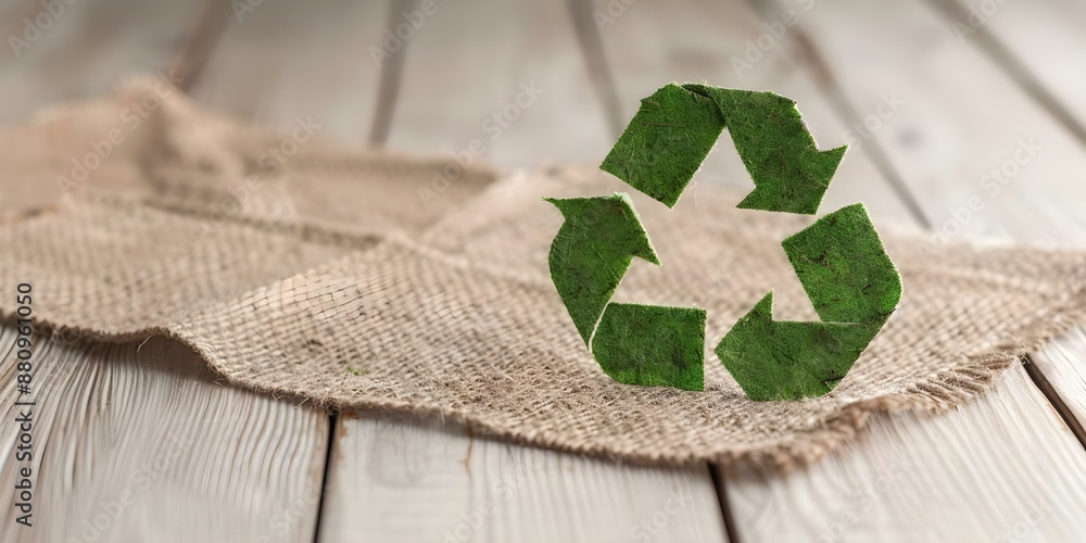 Product Label Made from Recycled Materials A Closeup Illustration of ...