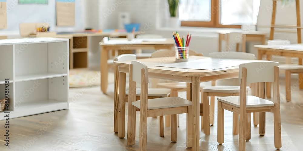 Montessori Classrooms Equipped with Child-Sized Furniture and ...