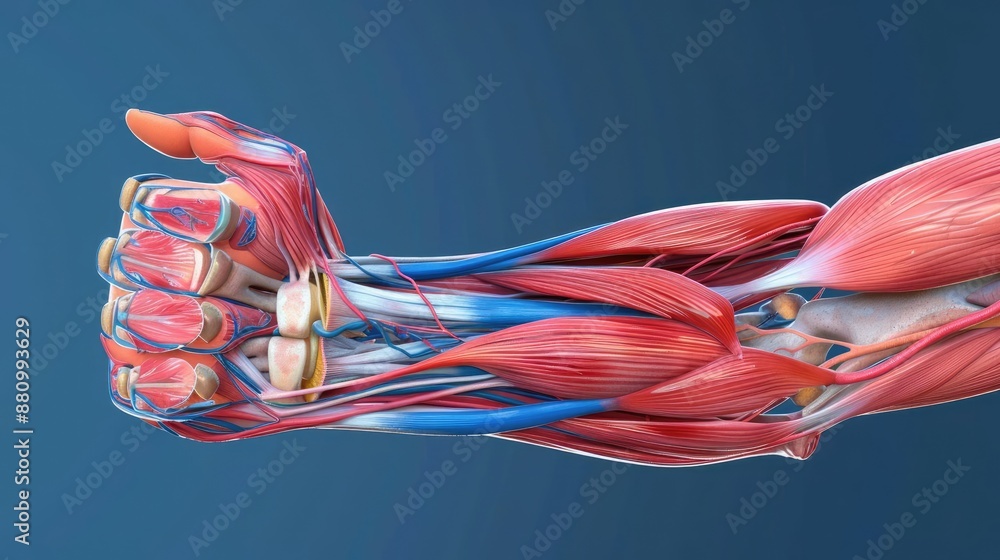Realistic 3D model of the human elbow joint, Human Body Anatomy, elbow ...