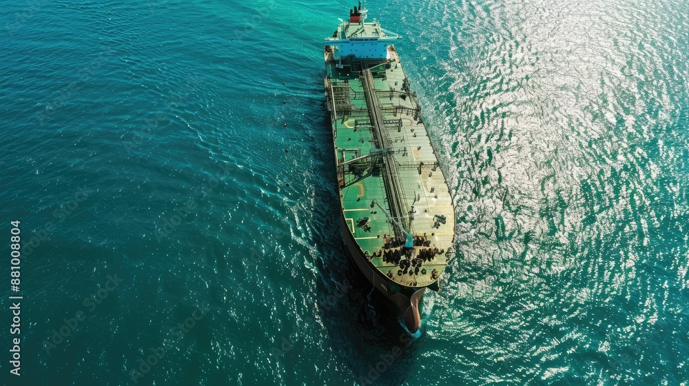 oil tanker, gas tanker in the high sea.Refinery Industry cargo ship ...