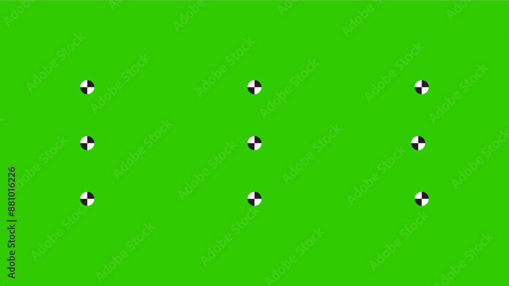 Green screen background, VFX motion tracking markers. Art design green ...