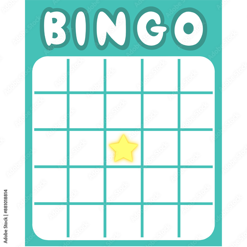 Bingo Game Playing Cards. Empty bingo card. Board game. Lottery tickets ...