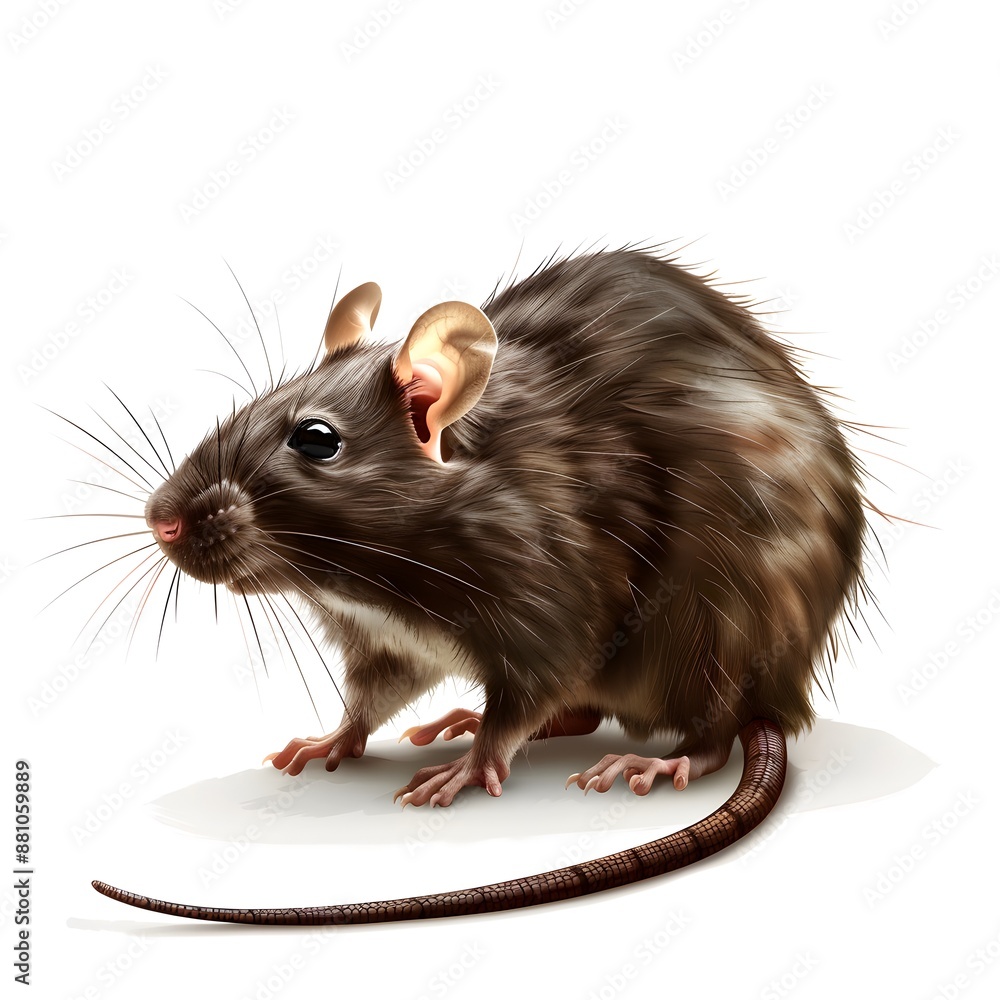 rat infestation poses a significant issue. concept pest control ...
