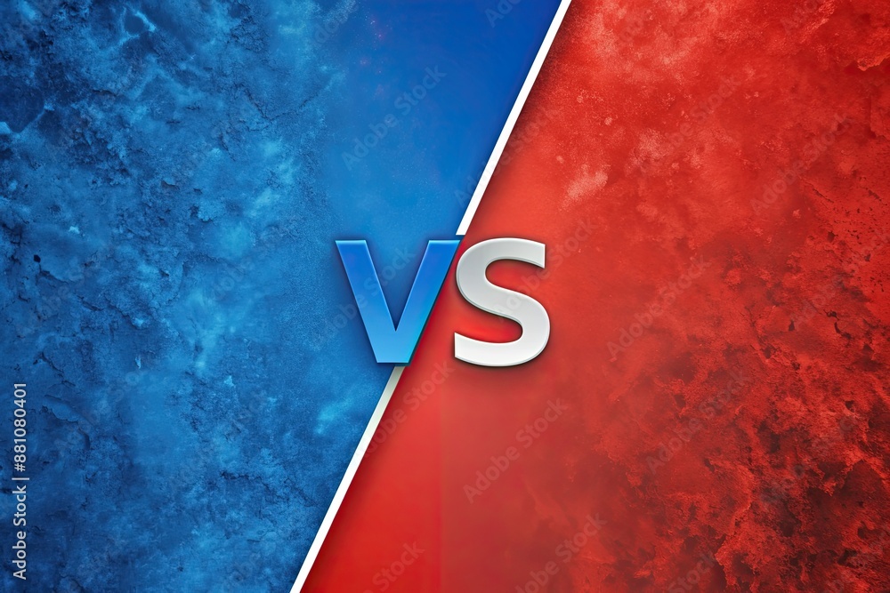 VS versus Background match challenge versus thunder flame blue and red ...