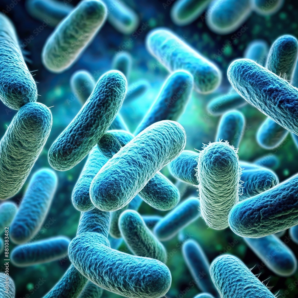 Escherichia Coli (E Coli ) cells or bacteria under microscope, cells ...