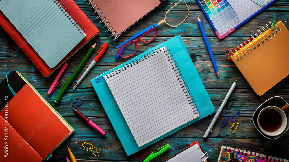 Top View Composition: The scene is captured from above, providing a ...