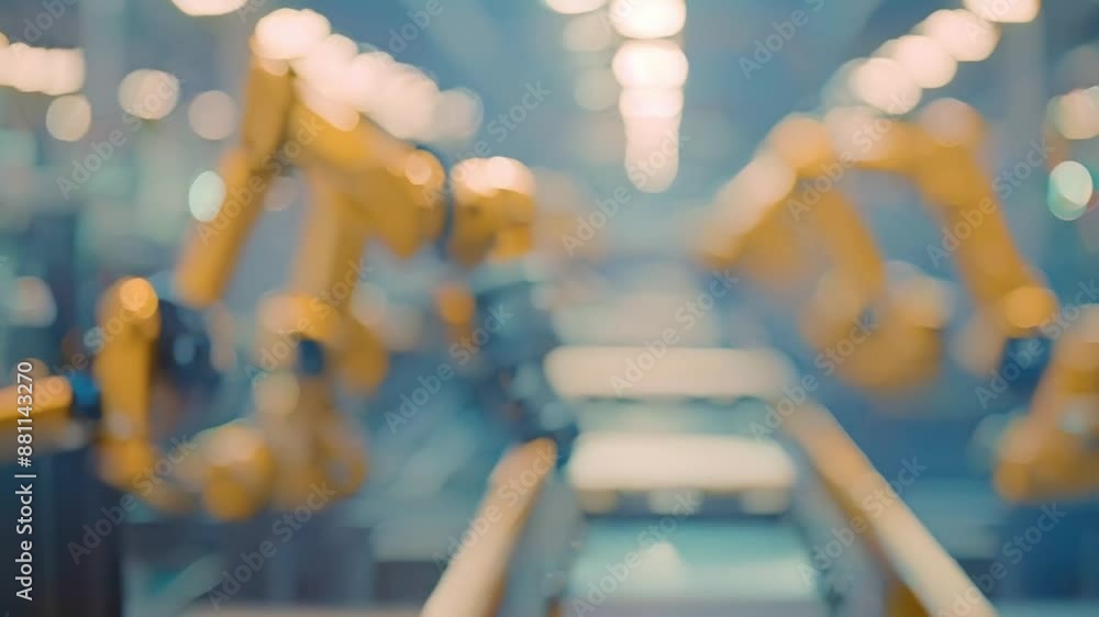 Robot arms automate tasks in hightech smart factories using machine ...