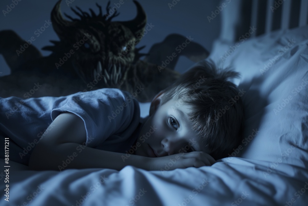 Sleep and fear intermingle child surreal horror-filled dream. - haunted ...