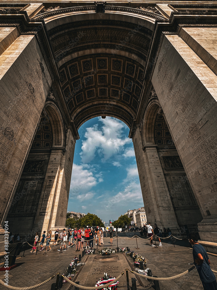 "Gateway to Glory: Under the Arc de Triomphe" – Capturing the grandeur ...