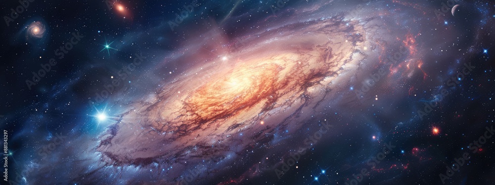 Cosmic marvels - vast universe and its countless galaxies, highlighting ...