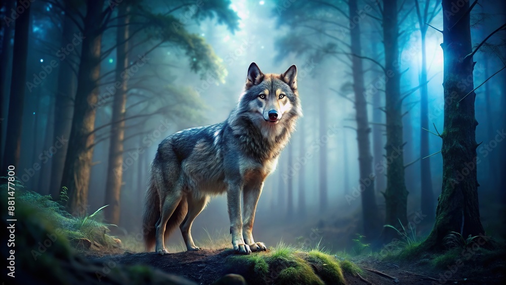 wolf in the forest wolf in the woods wolf in the night werewolf ...